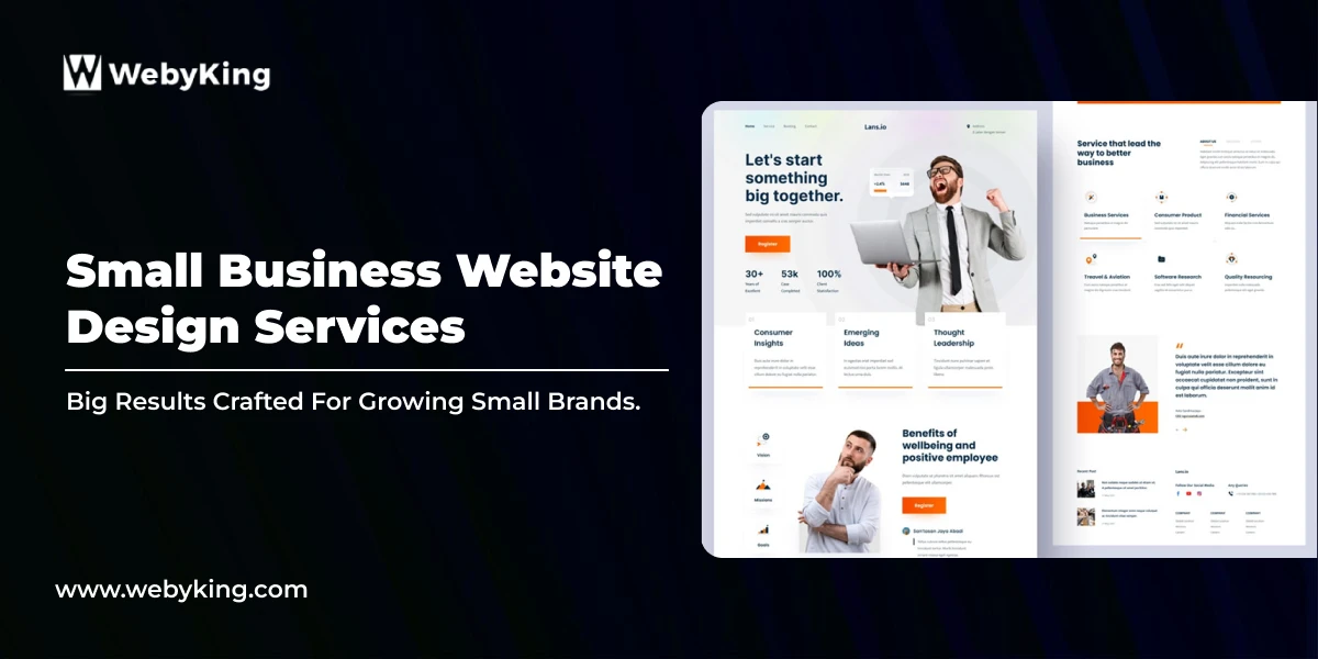 Small Business Website Design Services by WebyKing